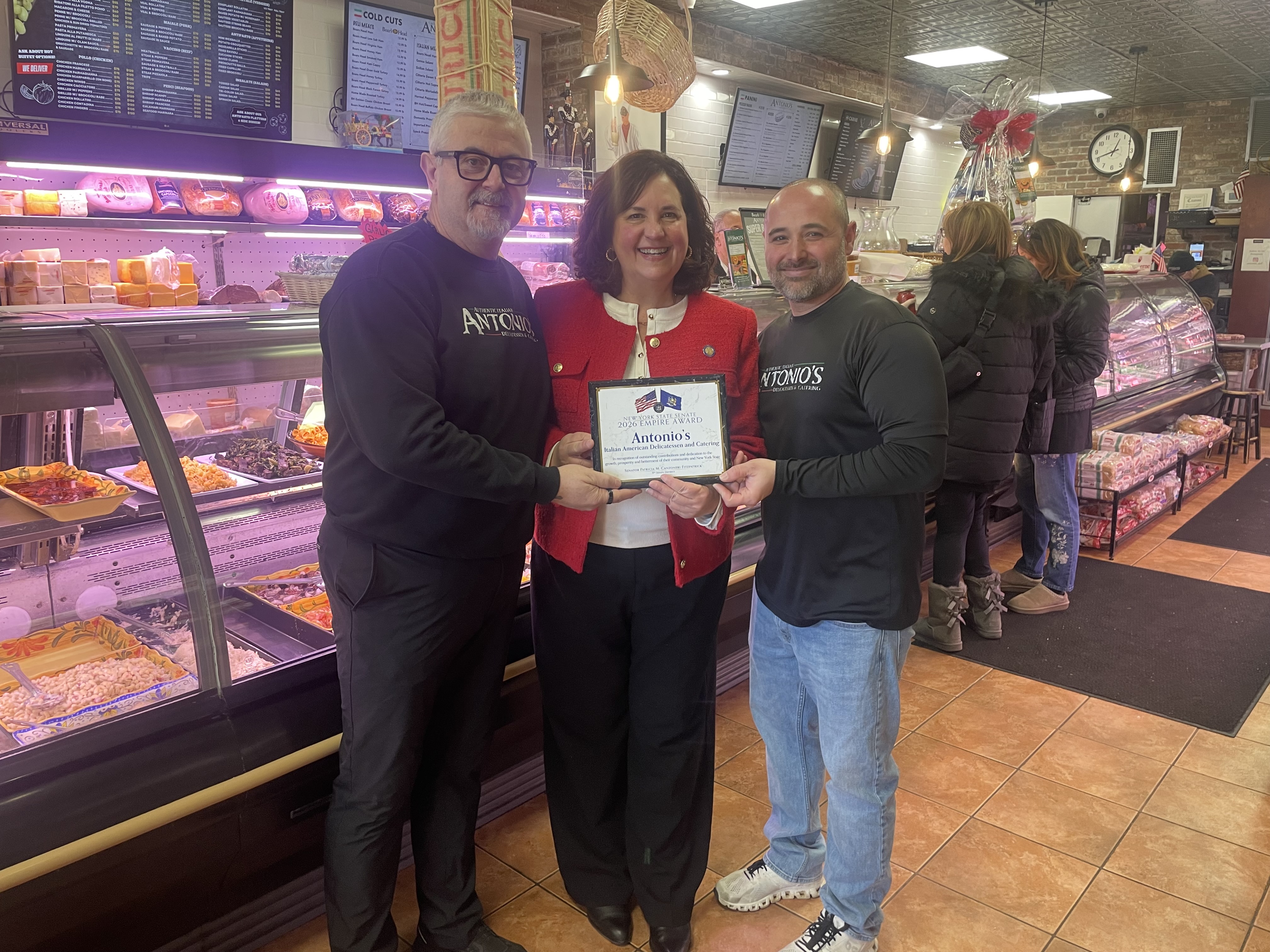 Malverne’s Antonio’s Deli Receives NYS Empire Award | NYSenate.gov