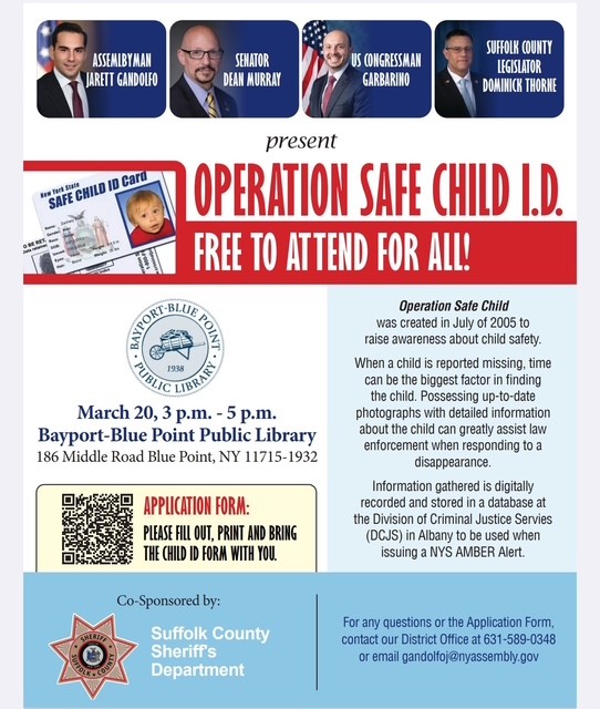 NYS Senator Dean Murray and Fellow Elected Officials Host Operation ...