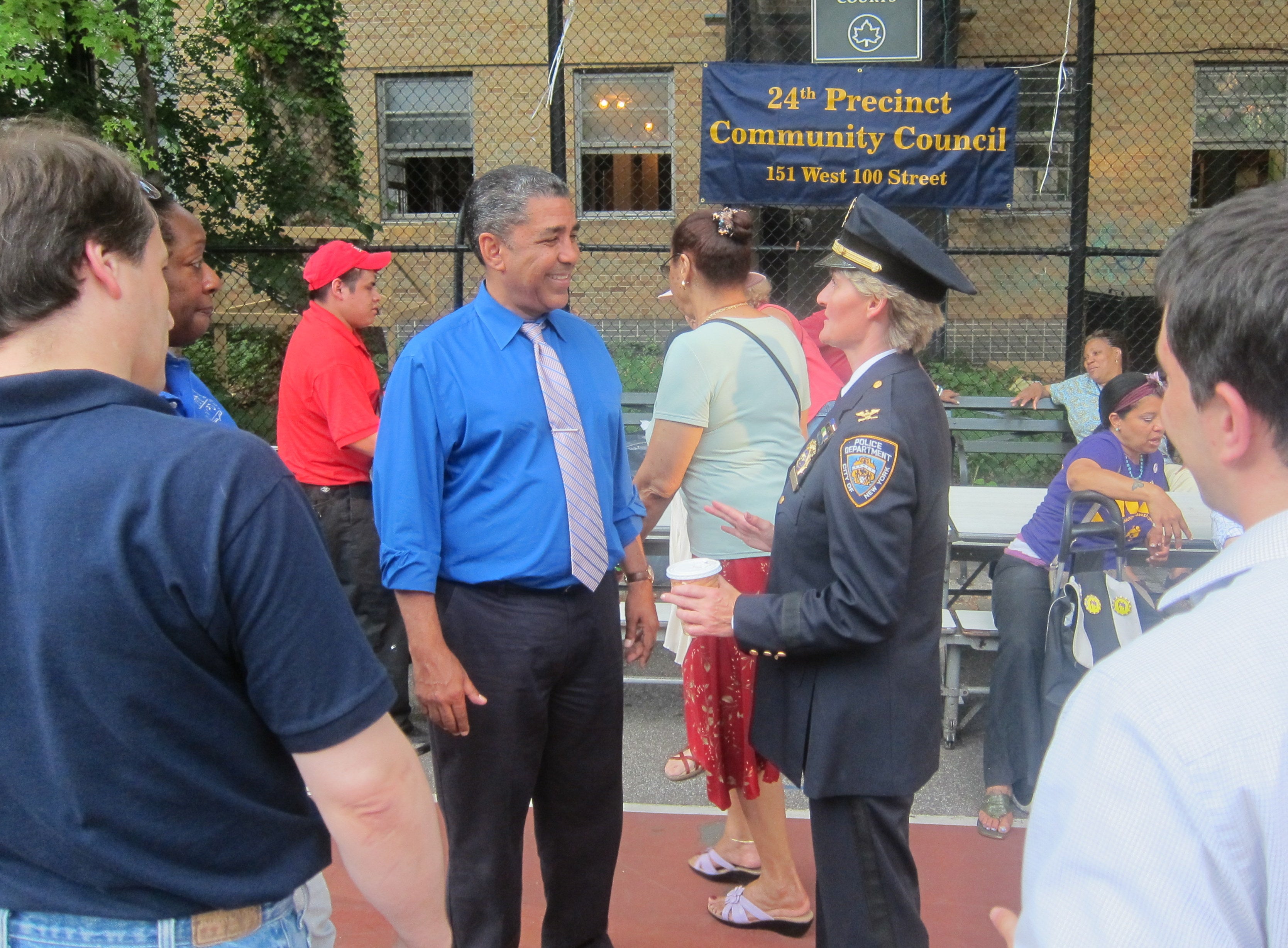 Sen. Espaillat at the 24th Precinct National Night Out Against Crime ...