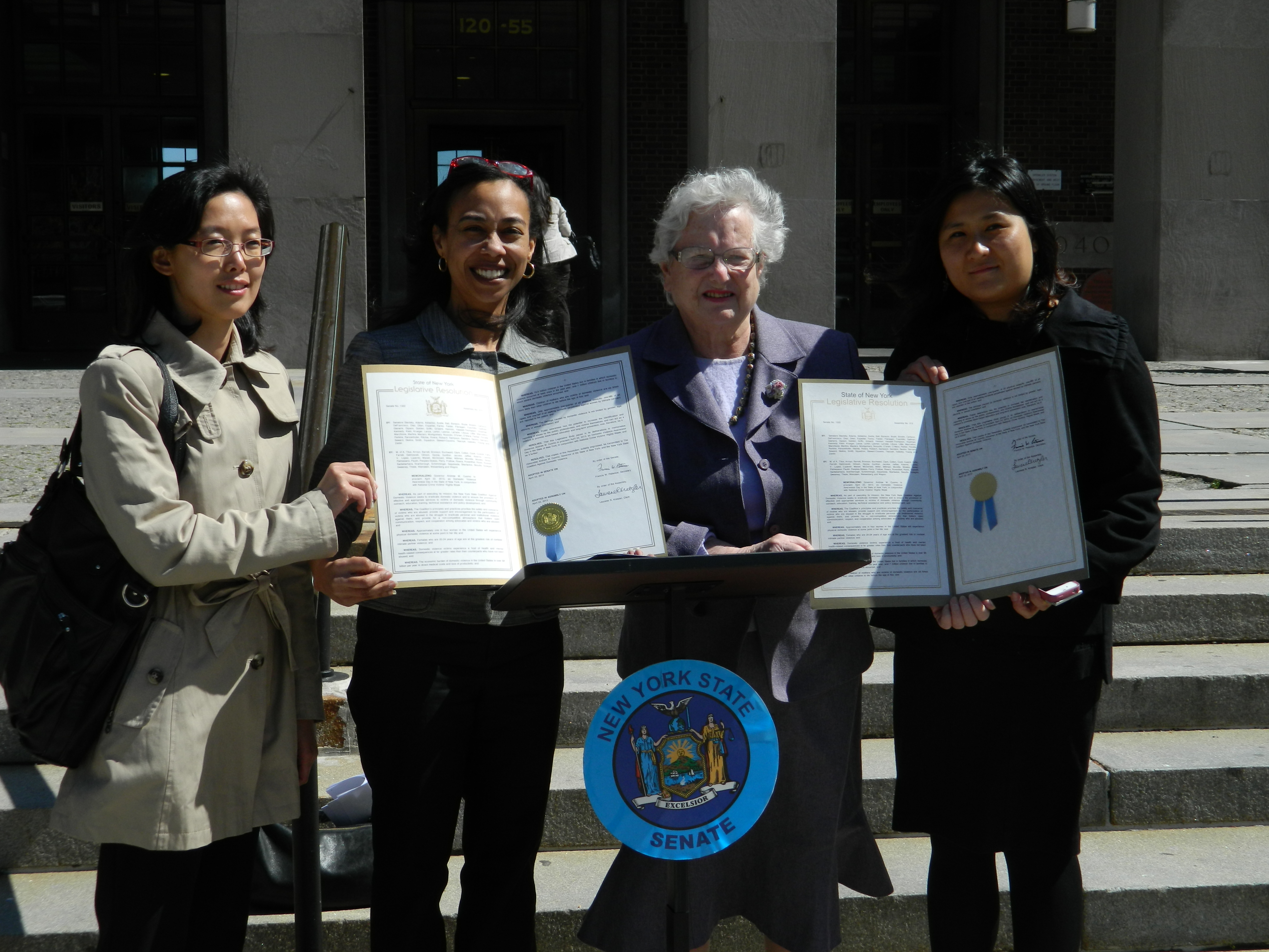 Senator Stavisky and Assemblymember Titus Present Domestic Violence ...