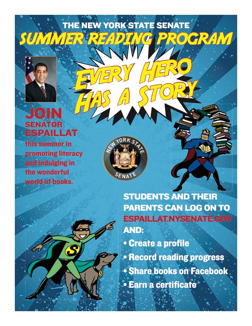 Sign Up for The Summer Reading Program Today! | NYSenate.gov