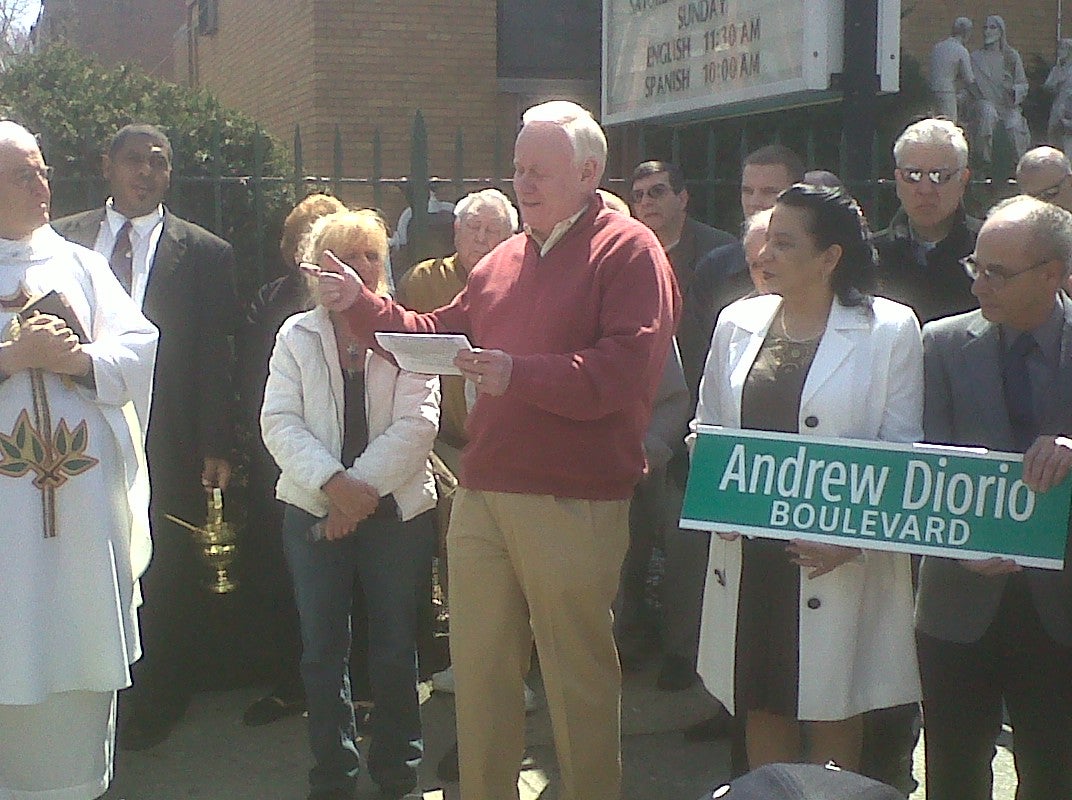 Senator Golden attends Andrew DiOrio Boulevard Street Renaming Ceremony ...