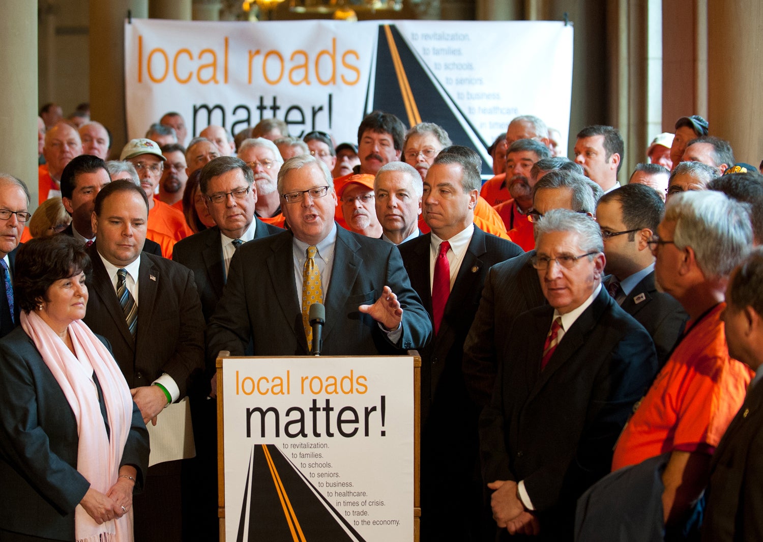 Senator O'Mara and Assemblyman Palmesano rally statewide support for local roads and bridges ...