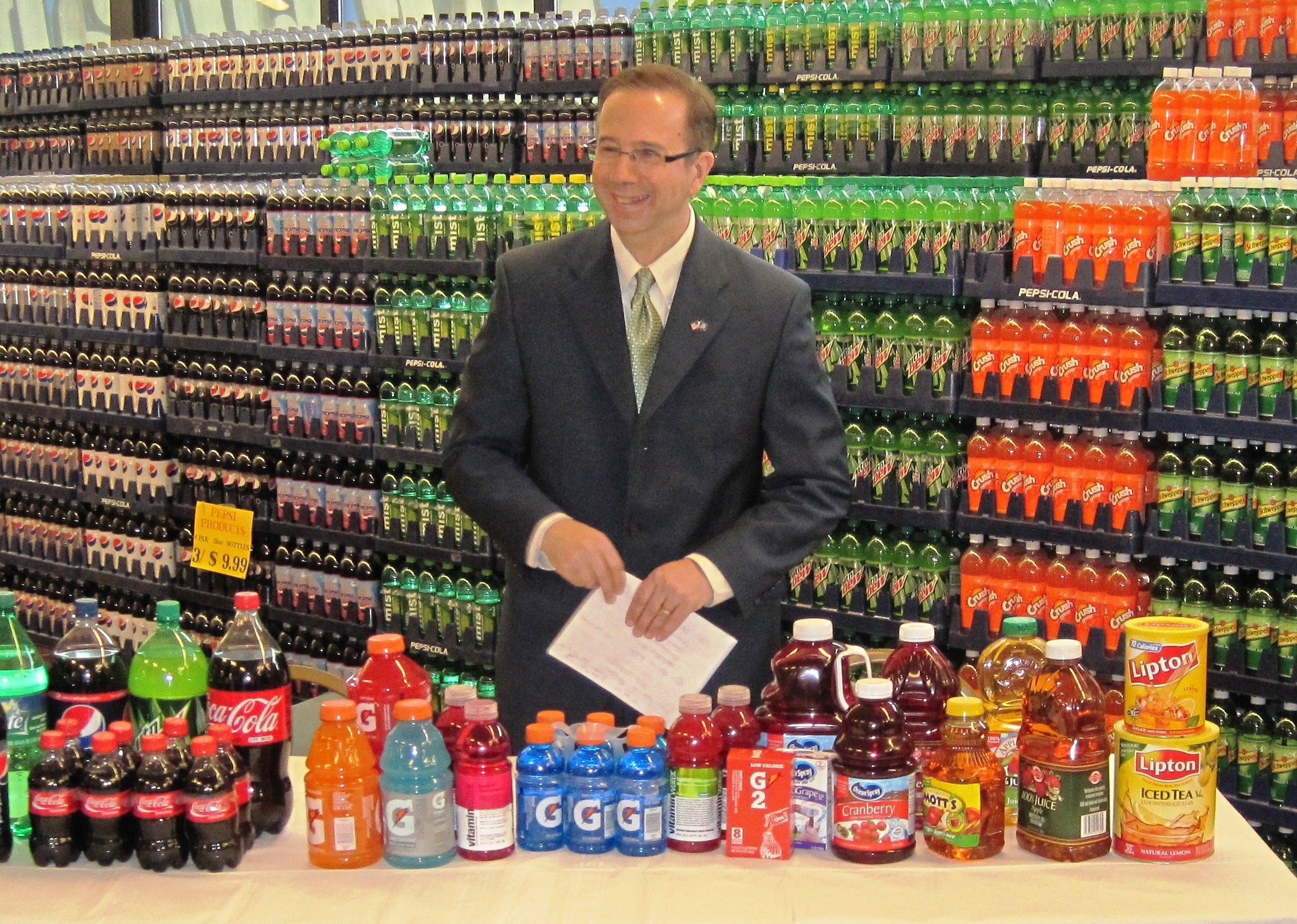 Senator Griffo at a Press Conference in Chanatry's Grocery Store 3-15 ...