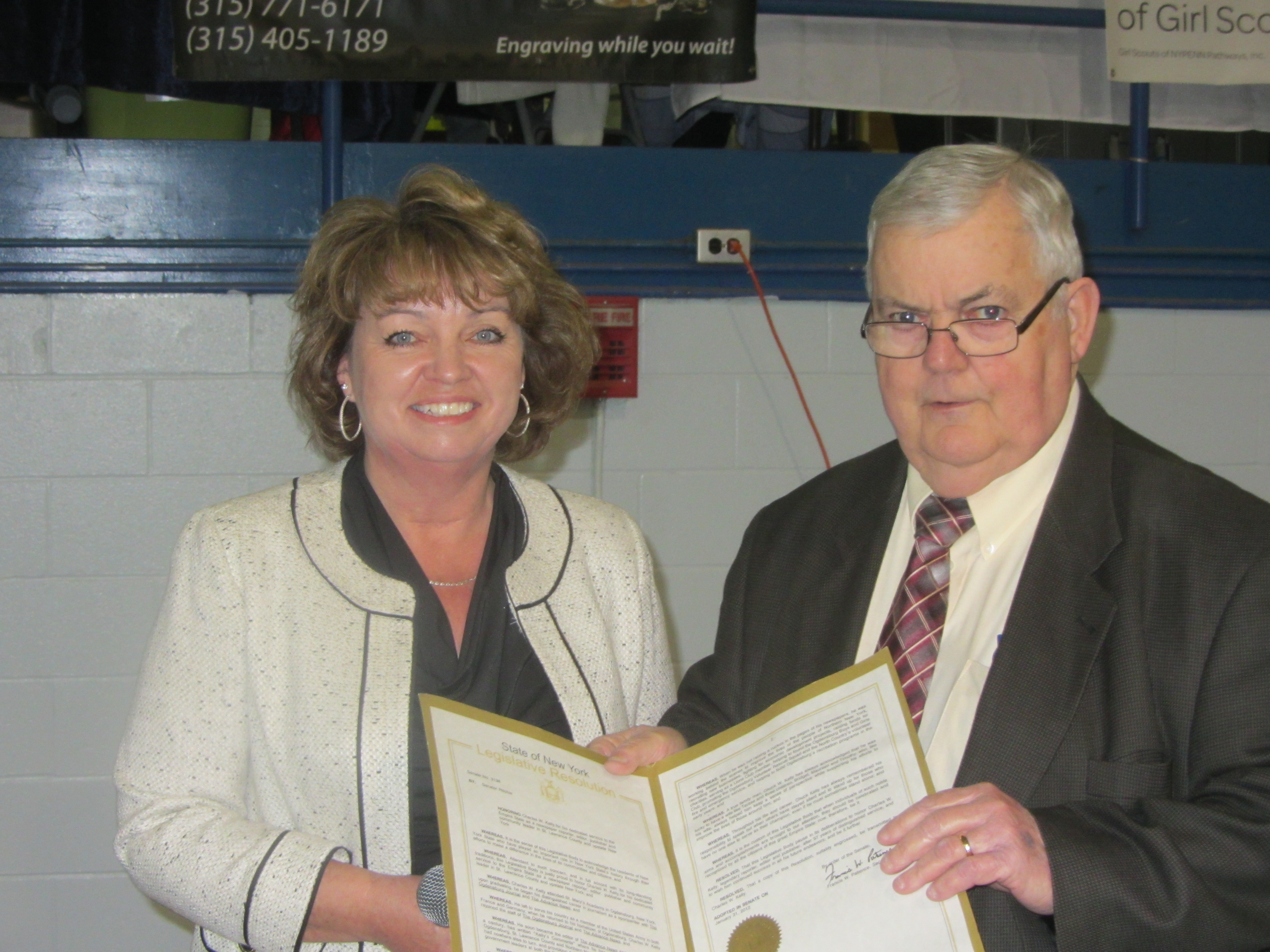 RITCHIE HONORS LEGENDARY NEWSMAN KELLY | NYSenate.gov