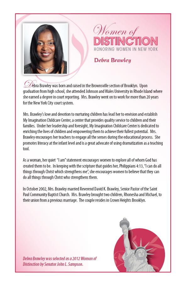 2012 Women of Distinction: Honoring Women in New York: Debra Brawley ...