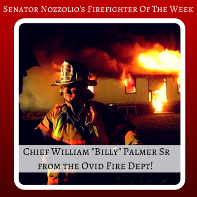 Senator Nozzolio Recognizes William "Billy" Palmer, Sr. as "Firefighter ...