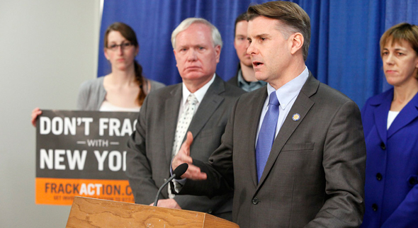 Senator Gipson speaks at Hydraulic Fracturing Press Conference