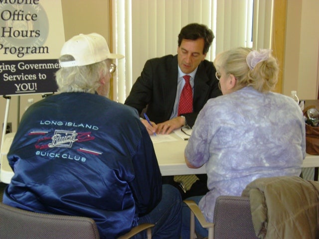 Farmingdale Residents Meet WITH Senator Fuschillo During His Mobile ...