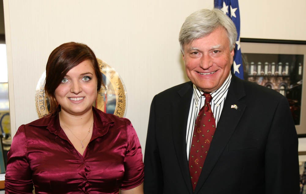 Senator Nozzolio welcomes Kelly Battaglini to his College Internship ...