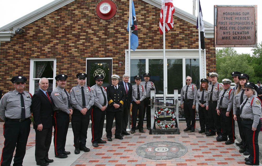 Senator Nozzolio helps dedicate Rose Fire Department 9/11 Tribute ...
