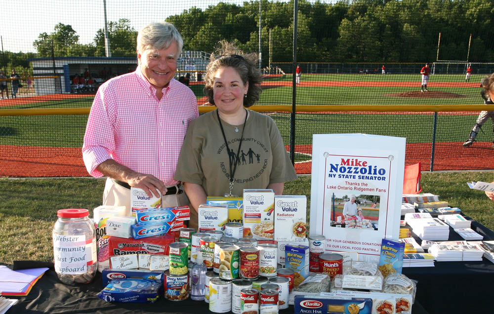 Senator Nozzolio Community Baseball Night in Webster | NYSenate.gov
