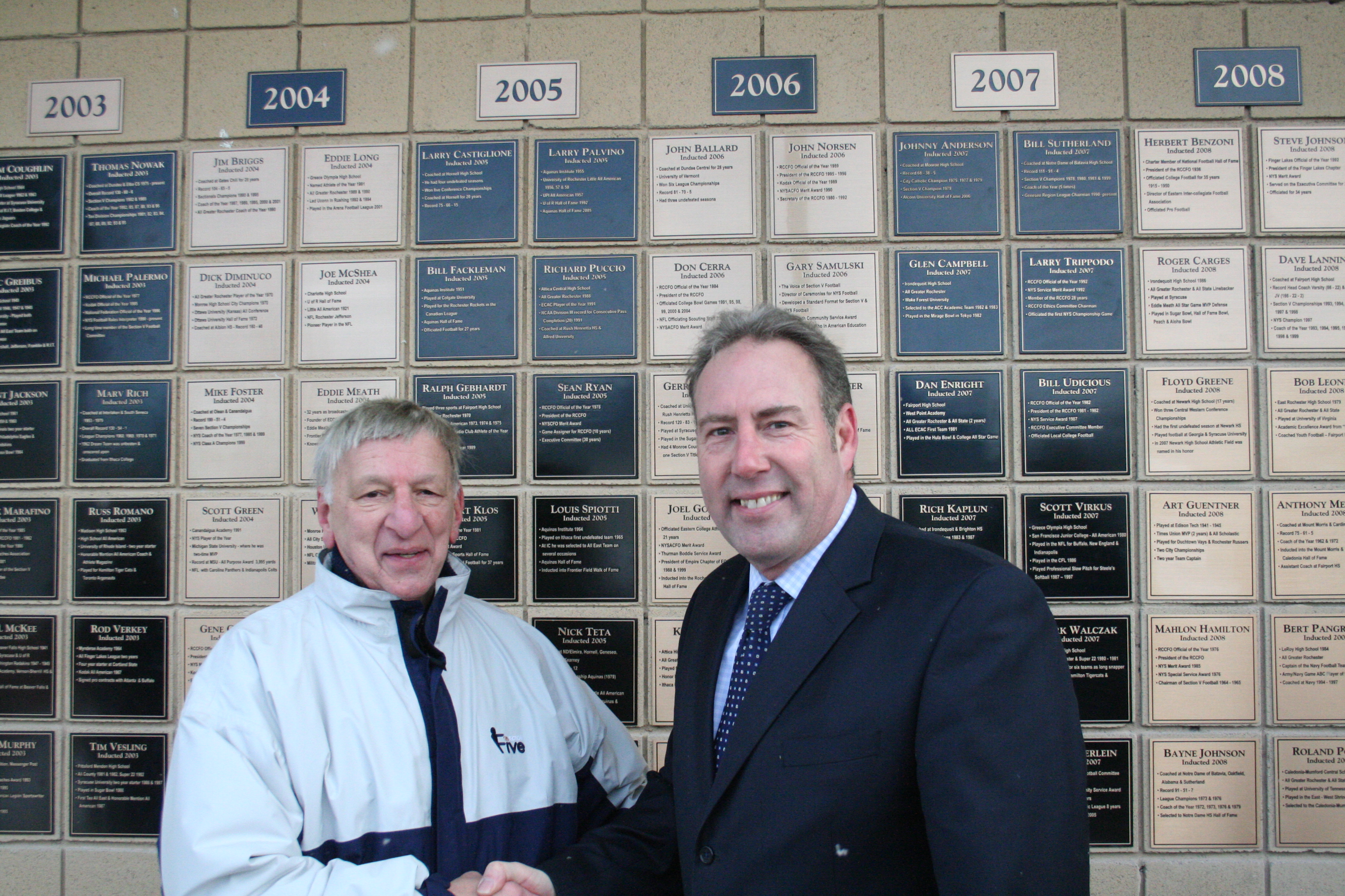 Section Five Football Hall of Fame Dedication | NYSenate.gov