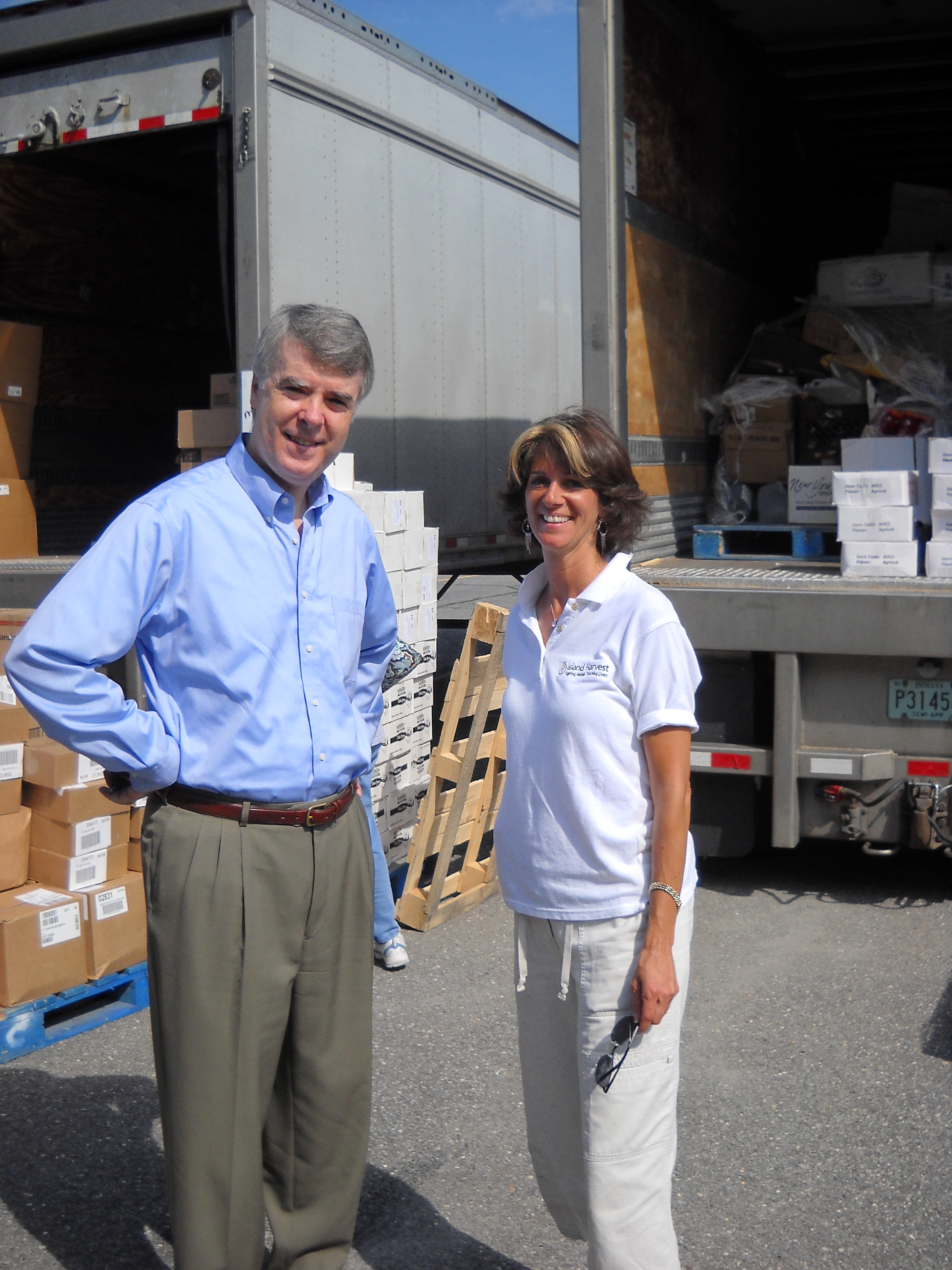 Sen. Foley Greets with Randi Dresner, President/CEO of Island Harvest ...