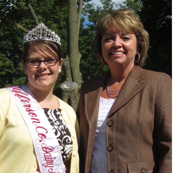 State Senator Patty Ritchie with Jefferson County Dairy Princess Emily ...