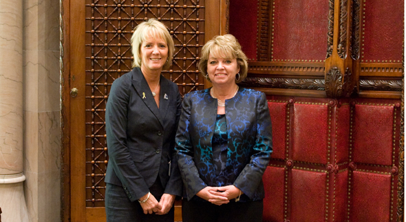 Senator Patty Ritchie is shown with Karen Richmond who was named a ...