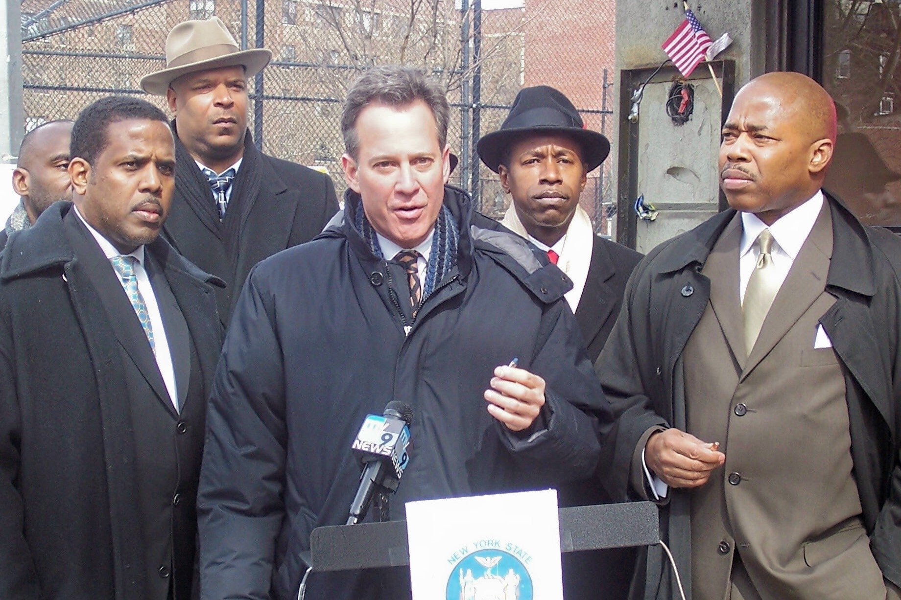 Sen. Schneiderman, Sen. Parker, Sen. Smith and Sen. Adams With Gun Law ...