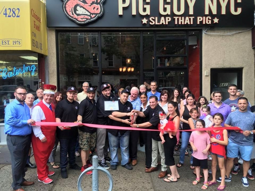 SENATOR GOLDEN HELPS CELEBRATE GRAND OPENING OF PIG GUY NYC IN BAY ...