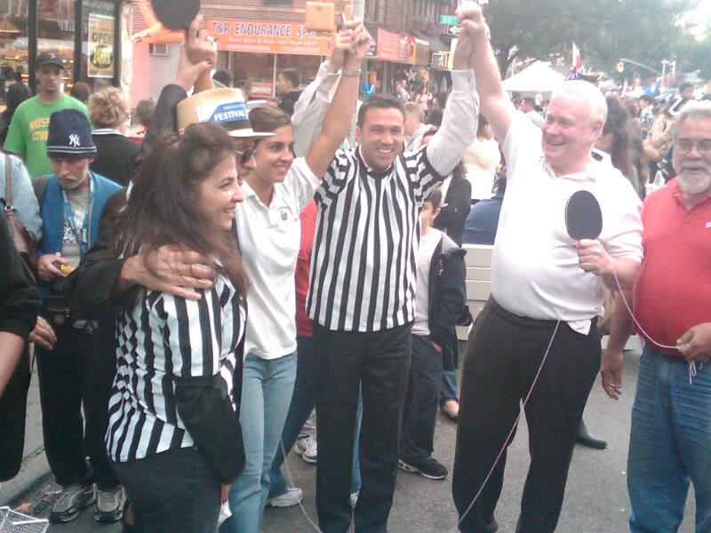 Senator Golden and Assemblywoman Malliotakis win the ping pong match at ...