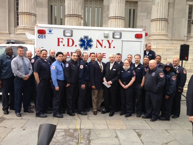 Senator Adams joined District Attorney Hynes, EMS workers and other ...