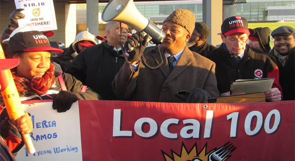JFK Airport Rally To Raise The Minimum Wage | NYSenate.gov
