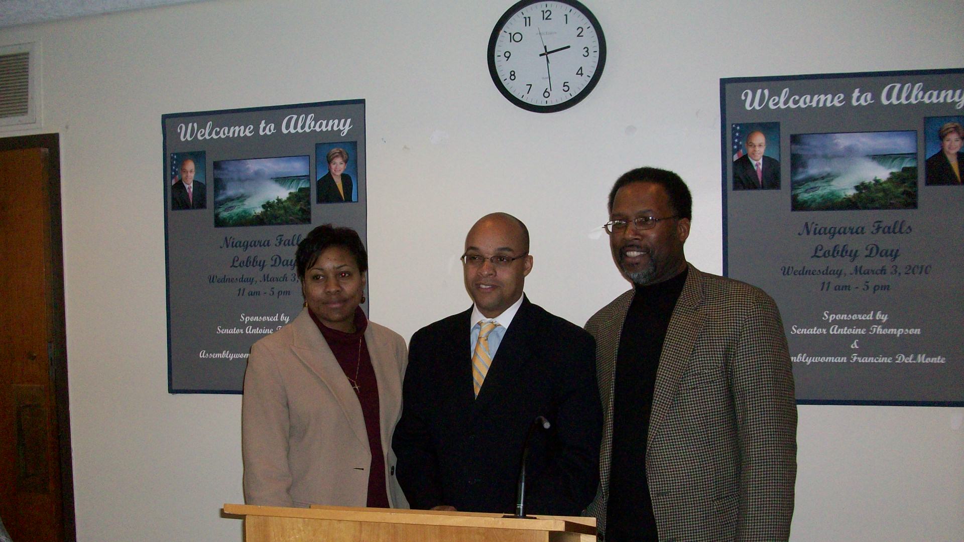 Senator Thompson with Ms. Charletta Tyson and Mr. Willie Dunn from ...