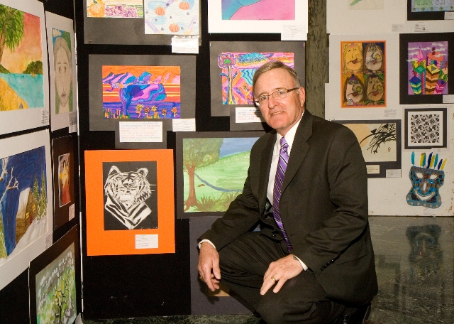 Senator with Art Work | NYSenate.gov
