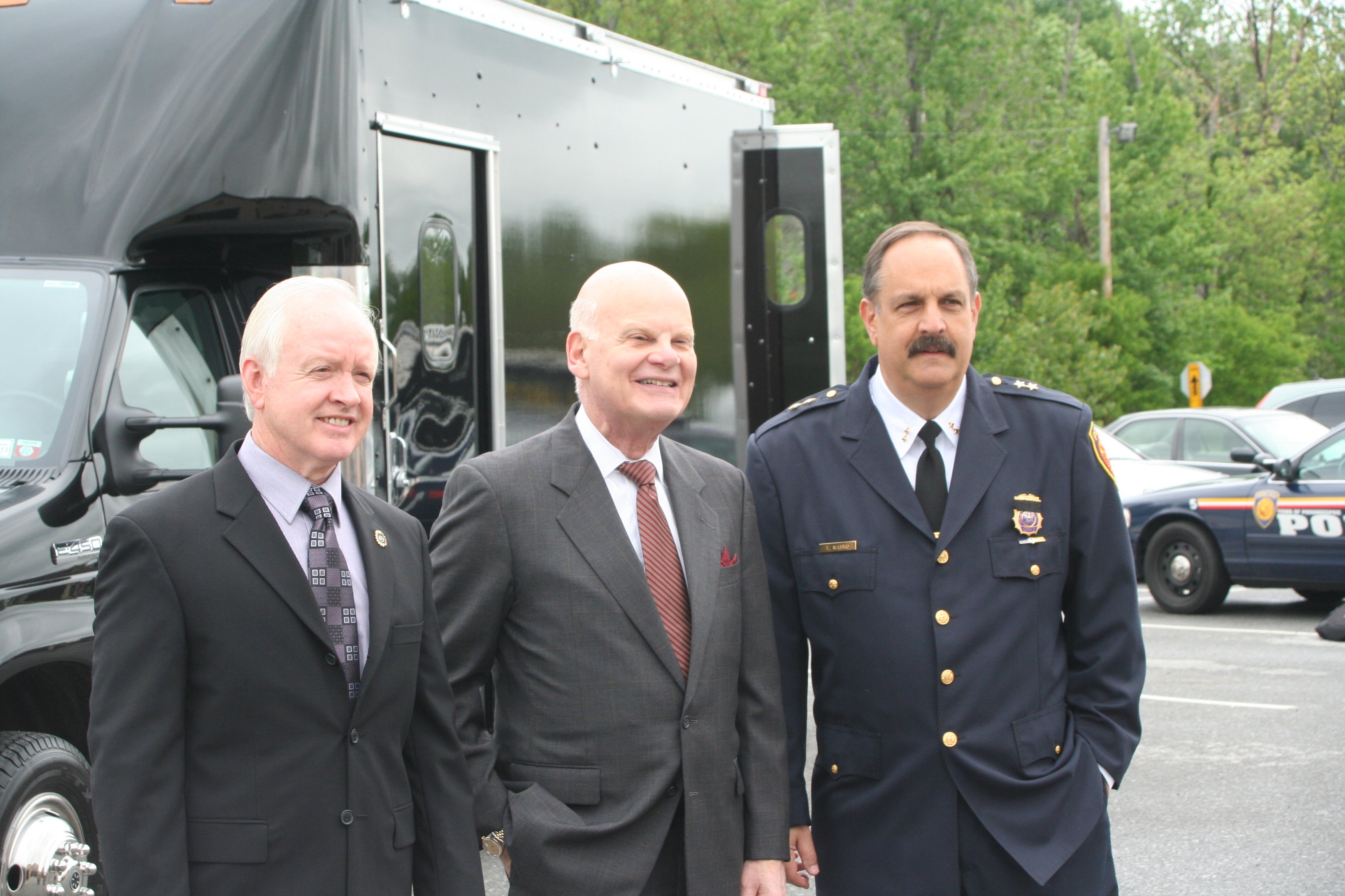 Senator Saland poses with Town of Poughkeepsie Police Captain Paul ...