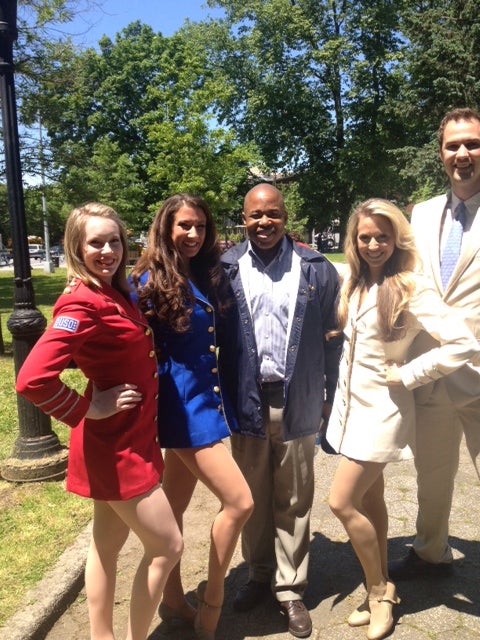Senator Adams with USO singers at Brooklyn's Memorial Day Parade ...