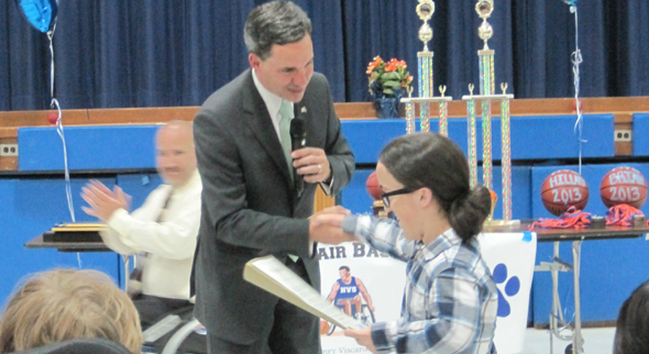 SENATOR MARTINS ATTENDS BASKETBALL AWARDS CEREMONY AT HENRY VISCARDI ...