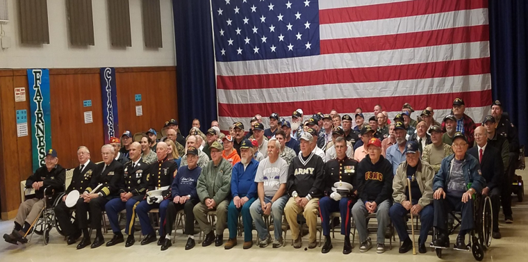 Center Street Elementary School pays tribute to area veterans and ...