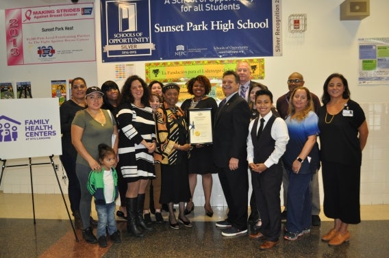 Senator Montgomery and Assemblyman Ortiz visit Sunset Park High School ...
