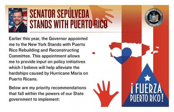 Senator Sepúlveda Stands with Puerto Rico | NYSenate.gov