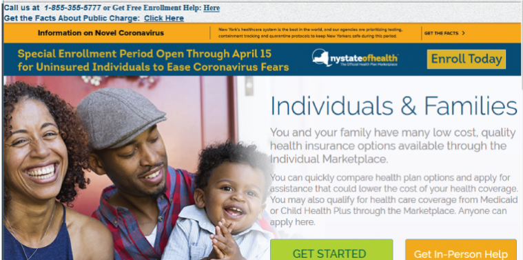 To Combat Coronavirus, New York State of Health Opens Special ...