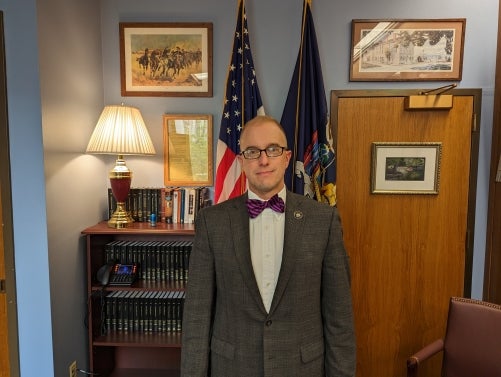 Senator Walczyk Wears Purple Bow Tie For World Crohn's & Colitis ...