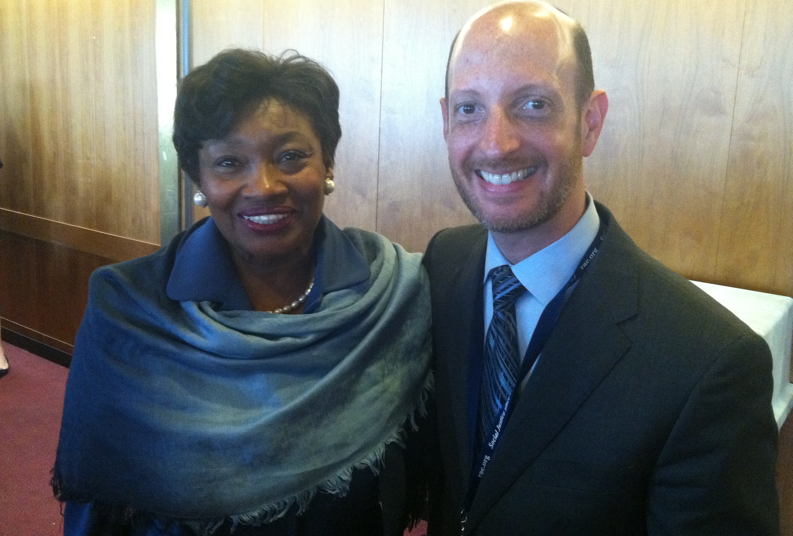 Leader Stewart-Cousins with Rabbi Marcus Burstein at the Reform Jewish ...