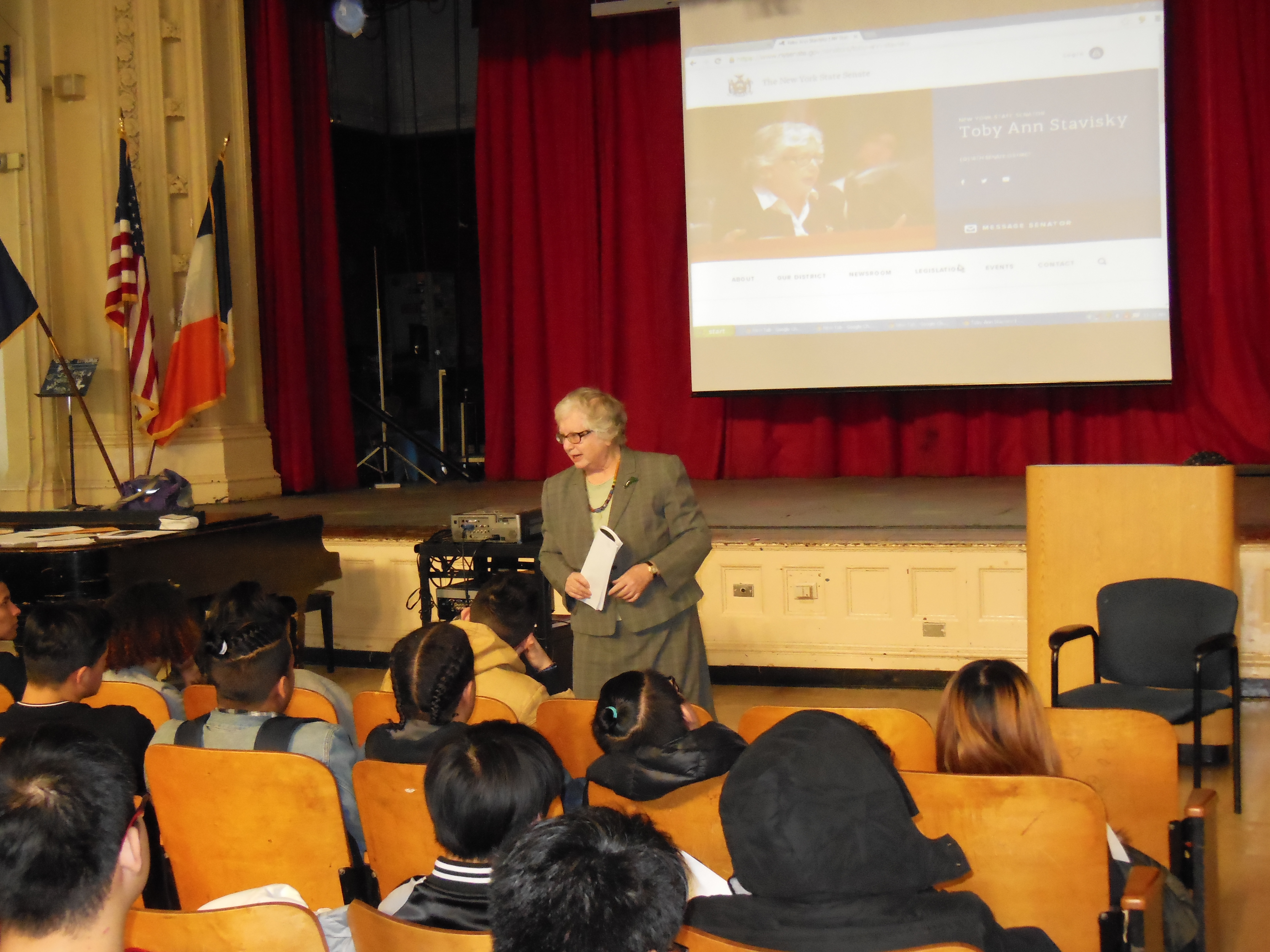 Senator Stavisky Visits Flushing High School Government Class ...