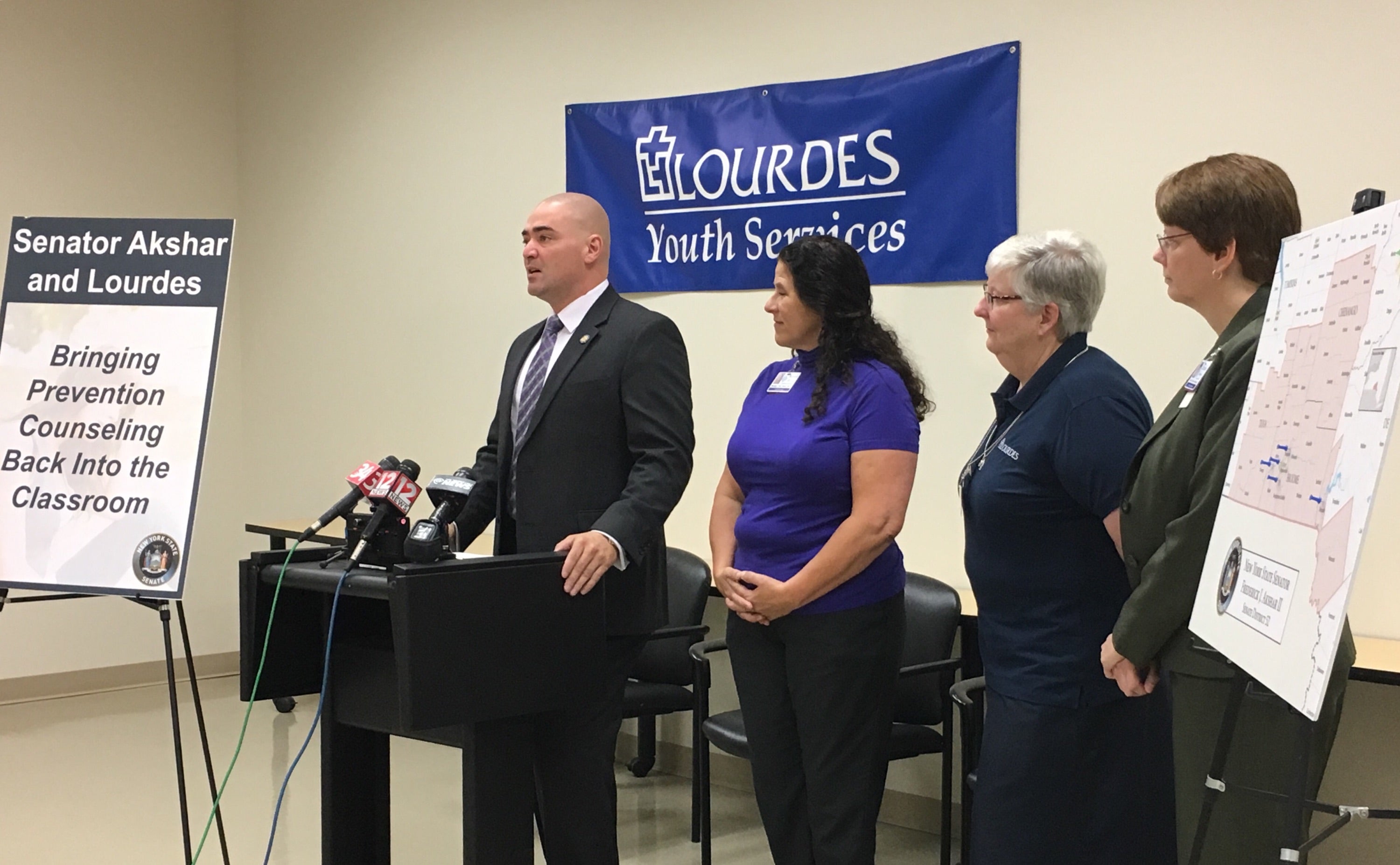 Senator Fred Akshar and Lourdes Bring Addiction Prevention Counseling ...