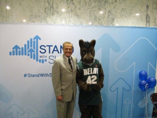 Senator Bonacic Joins the SUNY Delhi Bronco to Help Kick-Off SUNY's ...