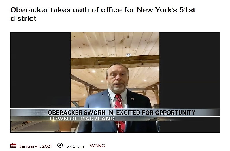 Oberacker takes oath of office for New York’s 51st district | NYSenate.gov