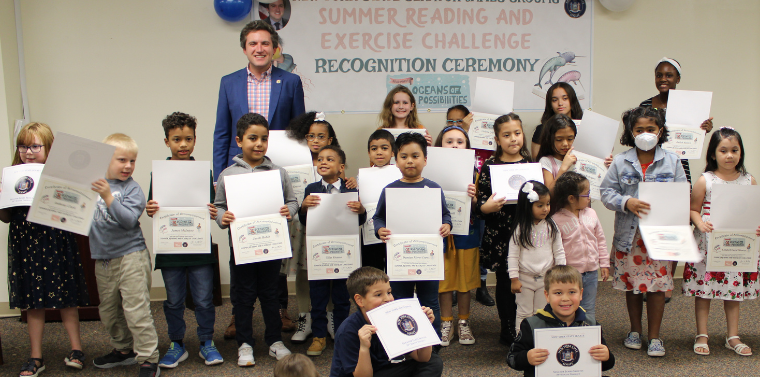 Kids’ reading and exercise successes get awards from Skoufis | NYSenate.gov