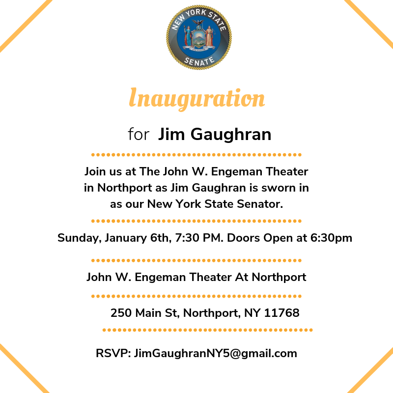 Senator James Gaughran 2019 Inauguration Ceremony | NYSenate.gov