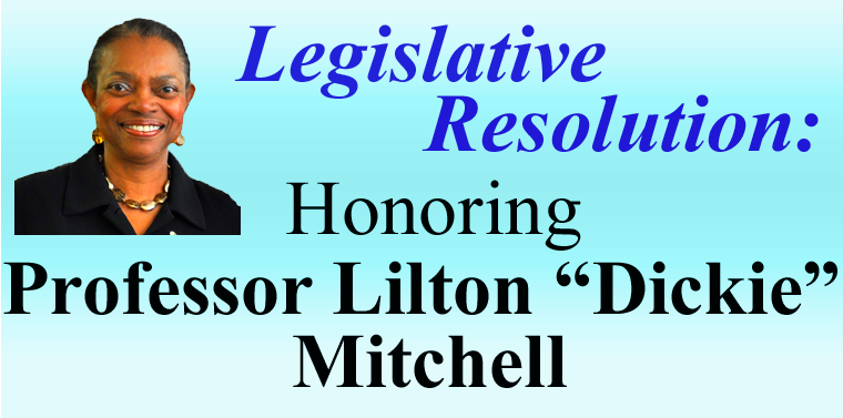 TRIBUTE TO PROFESSOR LILTON "DICKIE" MITCHELL | NYSenate.gov