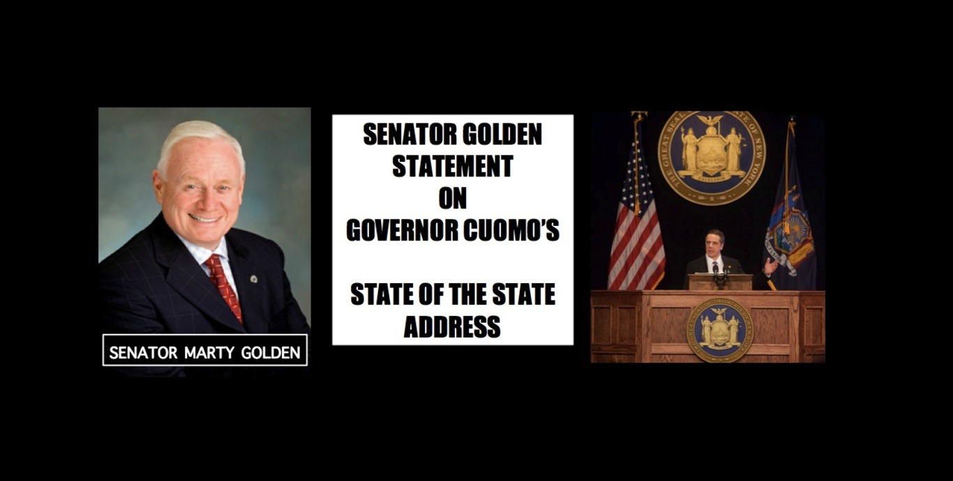 SENATOR GOLDEN STATEMENT ON GOVERNOR CUOMO’S STATE OF THE STATE ADDRESS ...