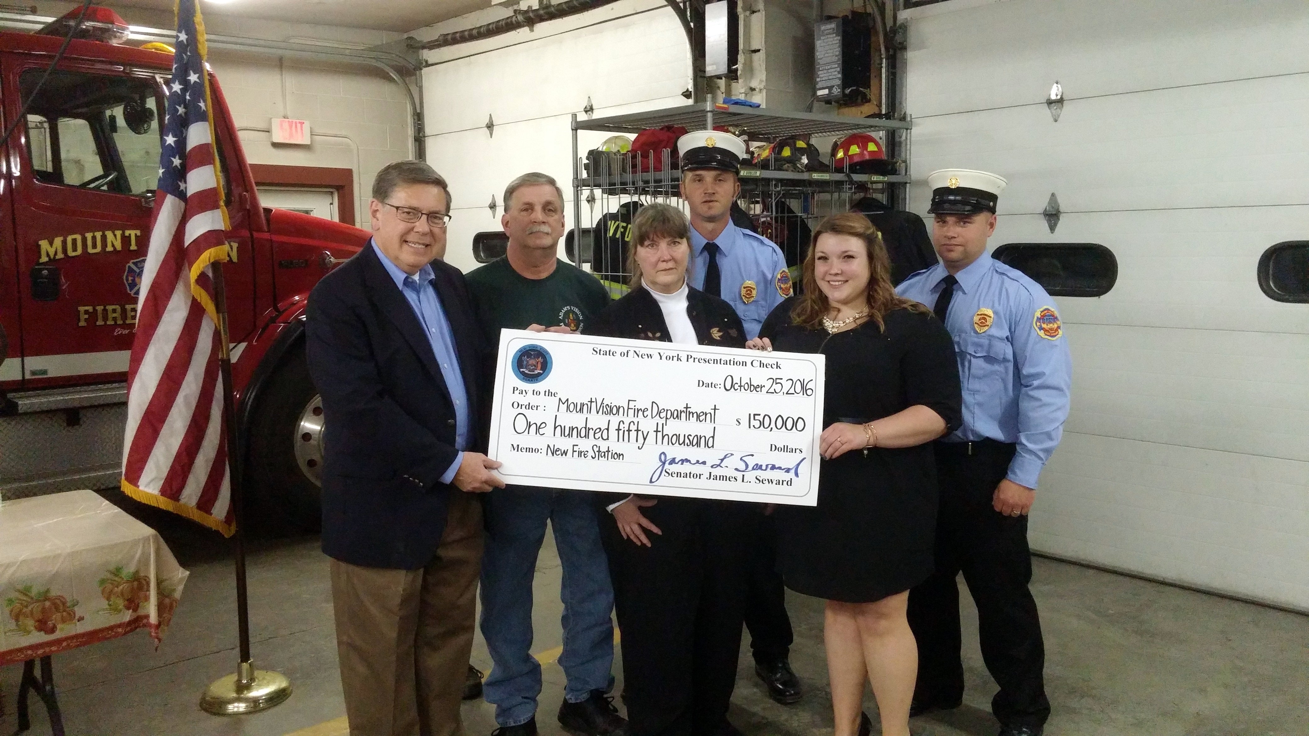 Seward Secures $150k for Mount Vision Fire Department | NYSenate.gov