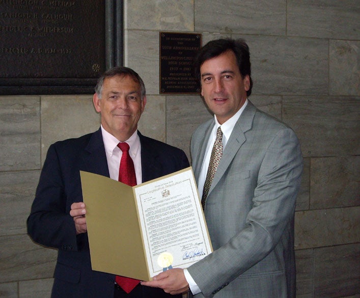 Senator Fuschillo Honors Retiring Mepham High School Principal ...