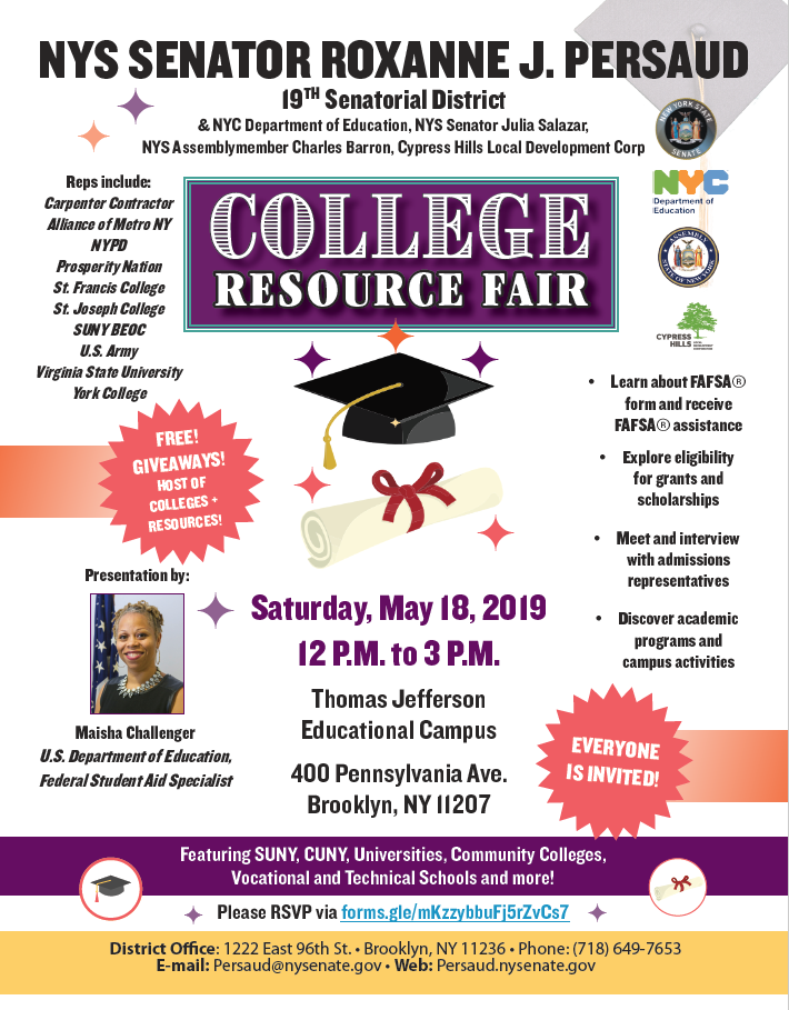 The College Resource Fair in East Brooklyn | NYSenate.gov