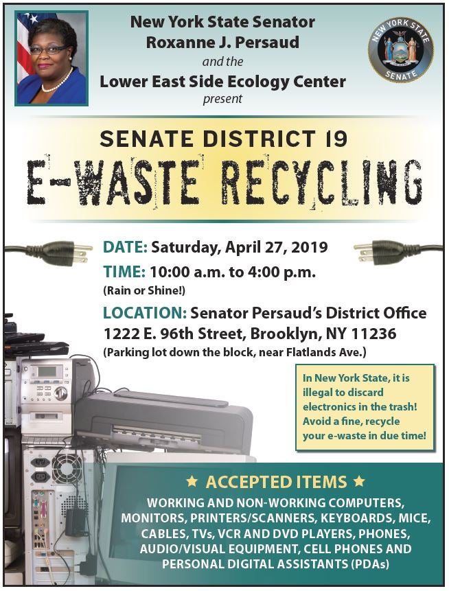 E-Waste Collection - Recycle Your Electronics! | NYSenate.gov