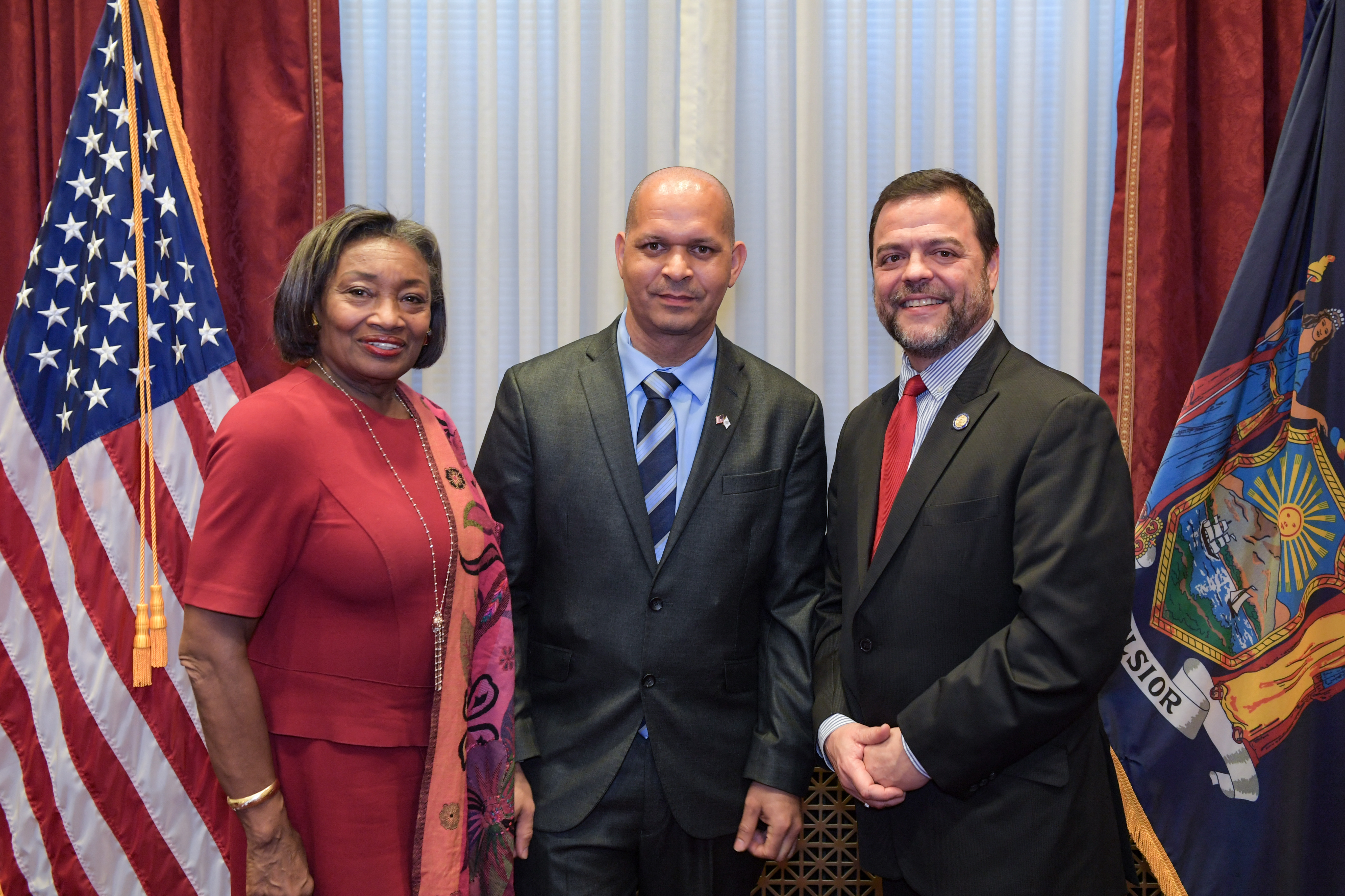 Senator Luis Sepúlveda and the New York State Senate Honor Hero Staff ...