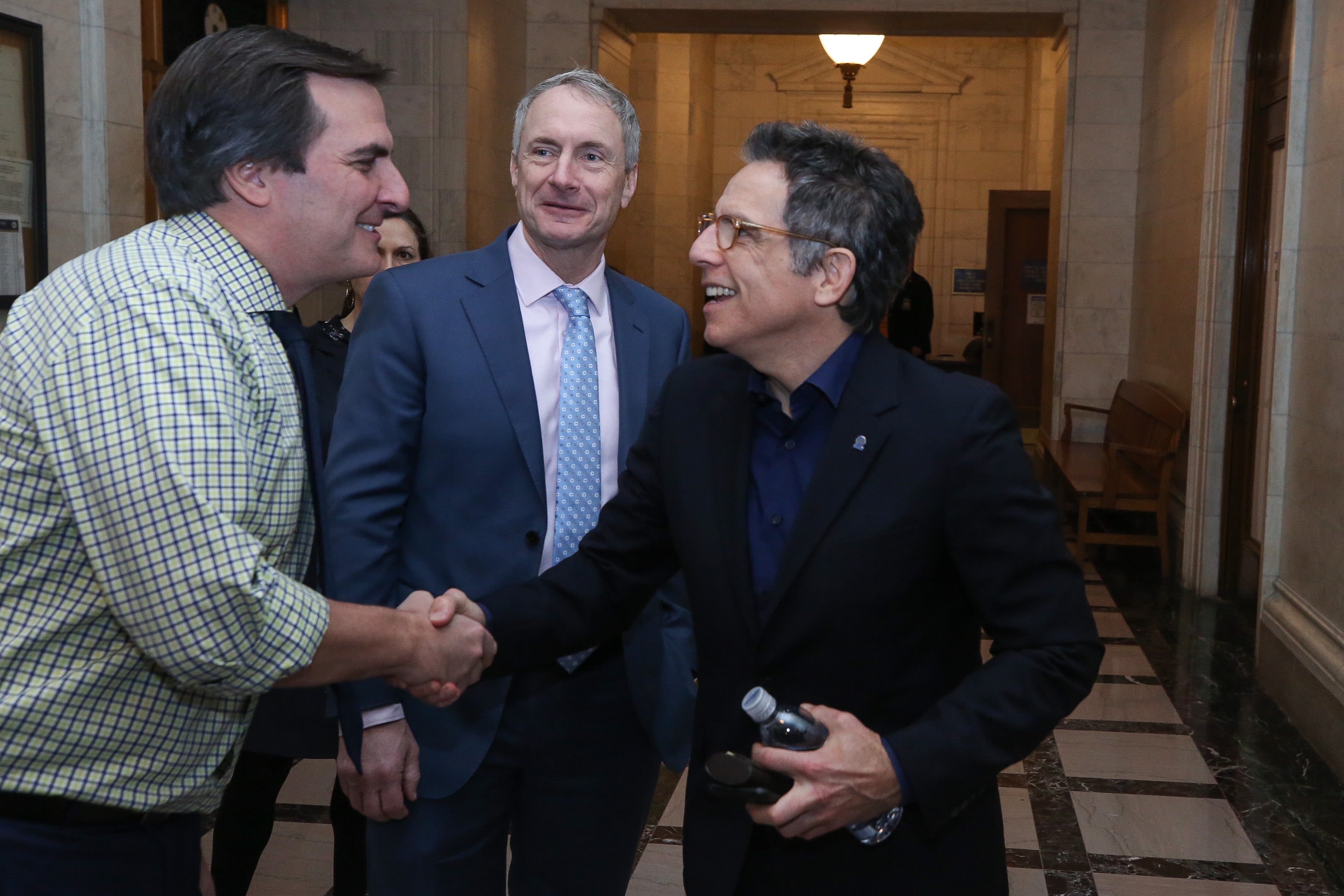 Senate Deputy Leader Gianaris Meets With Ben Stiller To Discuss Support For Refugees | NYSenate.gov